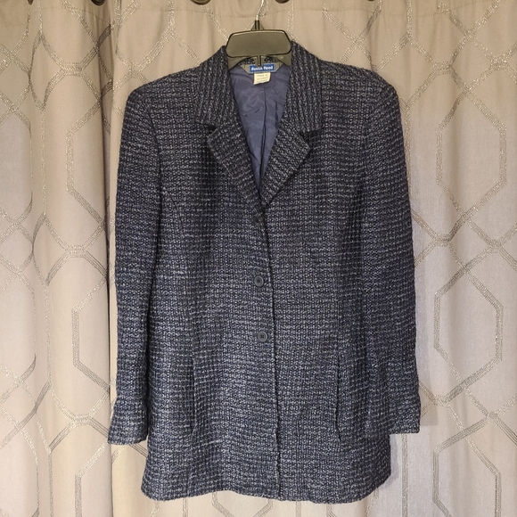 Austin Reed | Jackets & Coats | Vintage Austin Reed Navy Blue Tweed ...